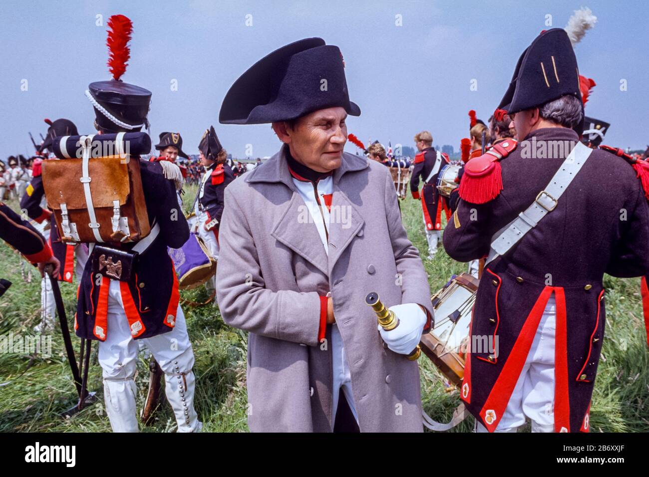 The Battle of Waterloo 175th anniversary re-enactment on June 19th 1990 Stock Photo - Alamy