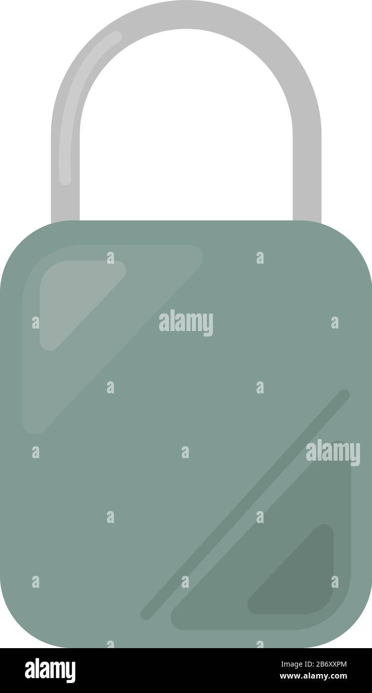 Key lock, illustration, vector on white background Stock Vector Image ...