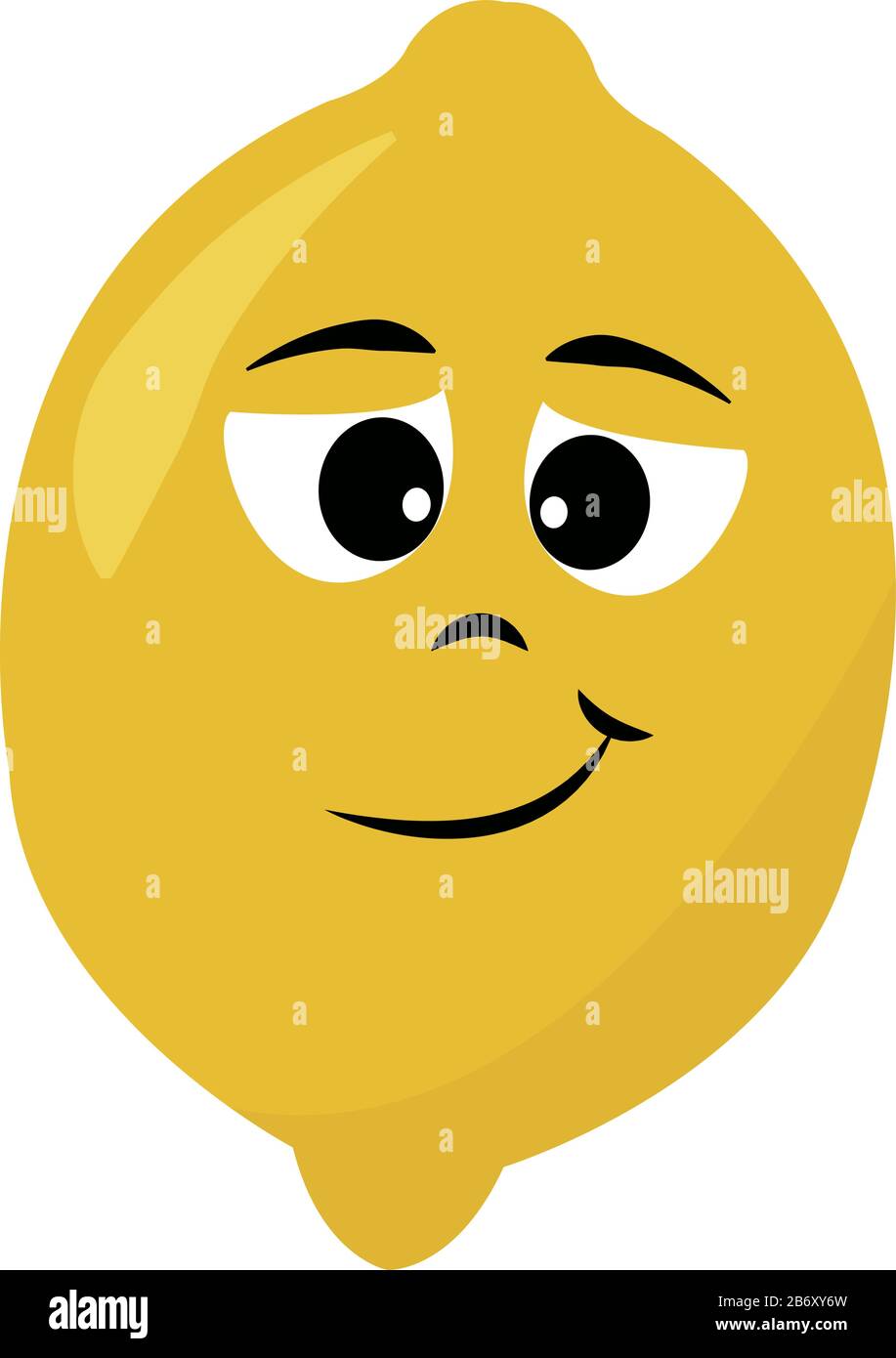 Cool lemon, illustration, vector on white background Stock Vector Image ...