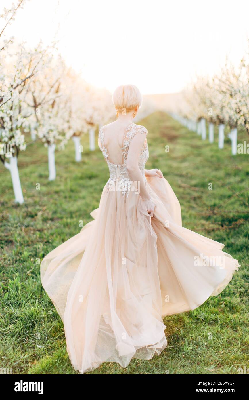 Beautiful Girl Long Hair Running High Resolution Stock Photography and ...