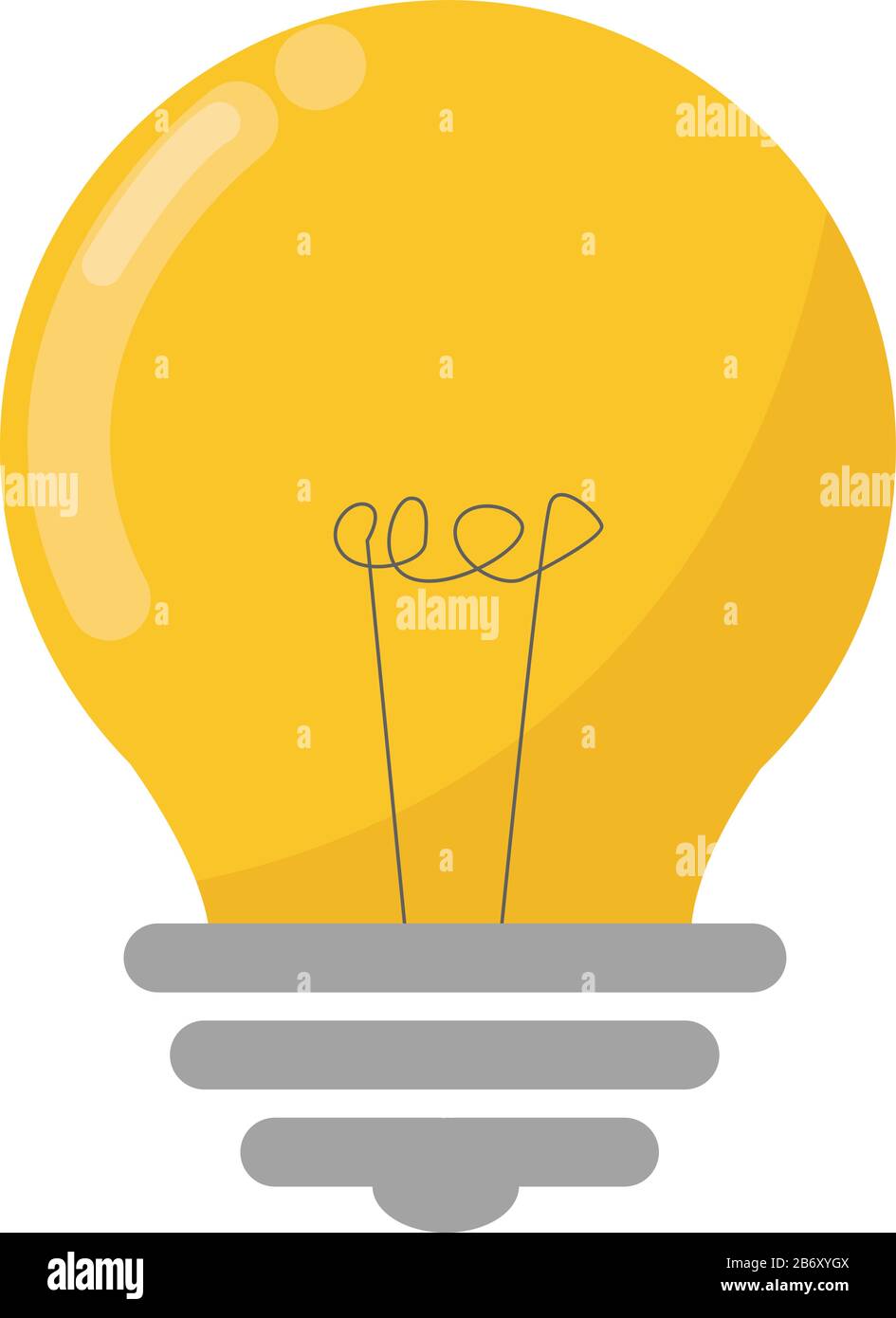 Lighting bulb, illustration, vector on white background Stock Vector ...