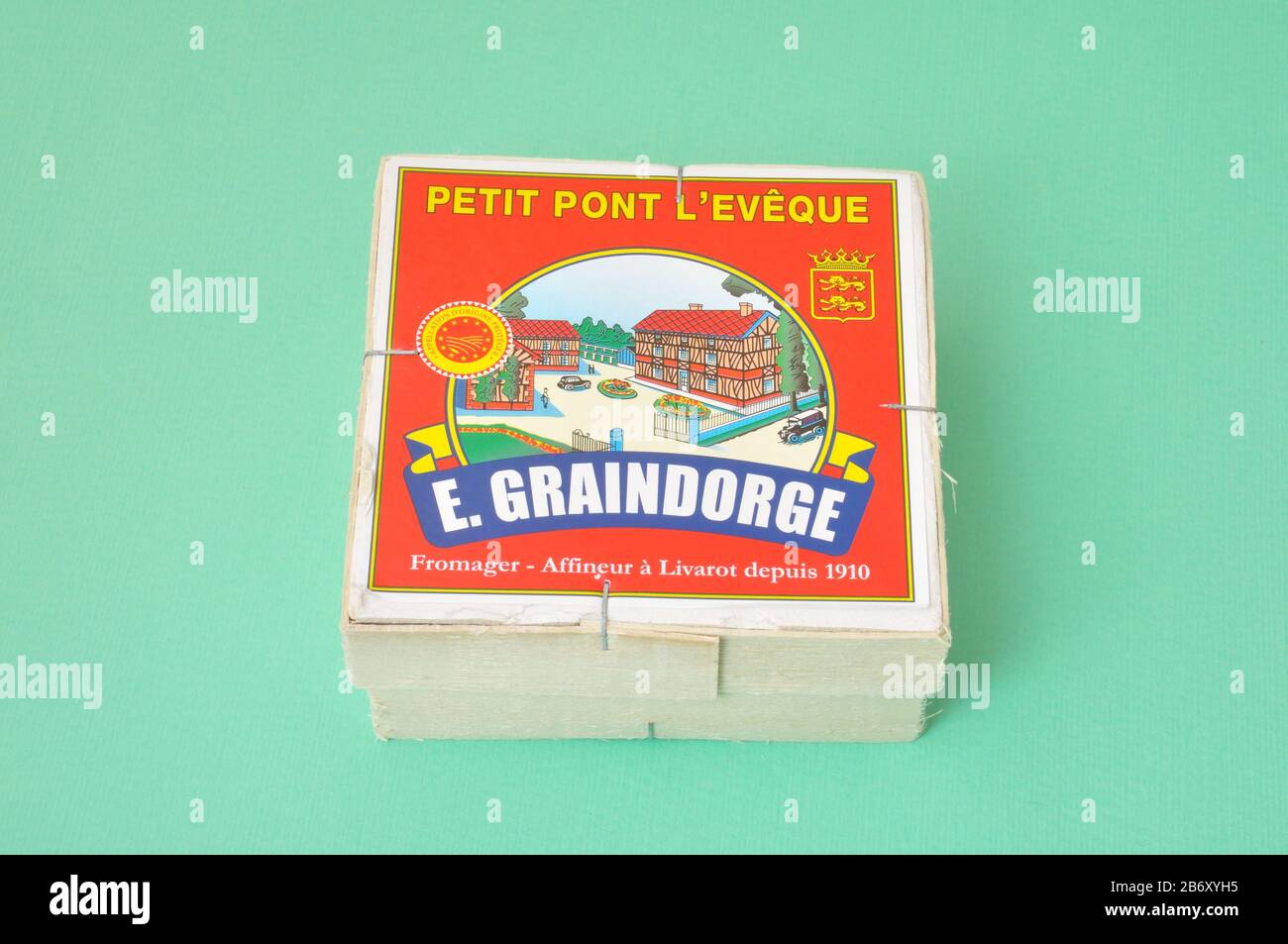 Pont l'Eveque, french cheese Stock Photo - Alamy