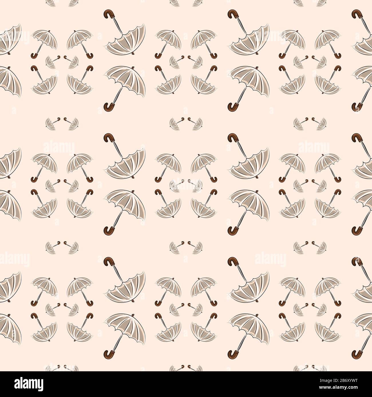 Umbrella pattern, illustration, vector on white background Stock Vector ...