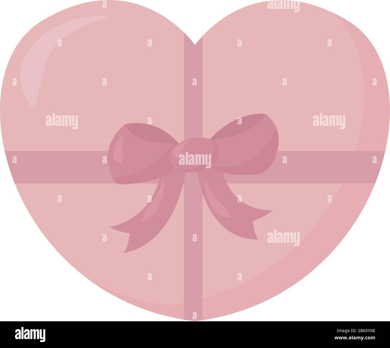Pink heart, illustration, vector on white background Stock Vector Image ...