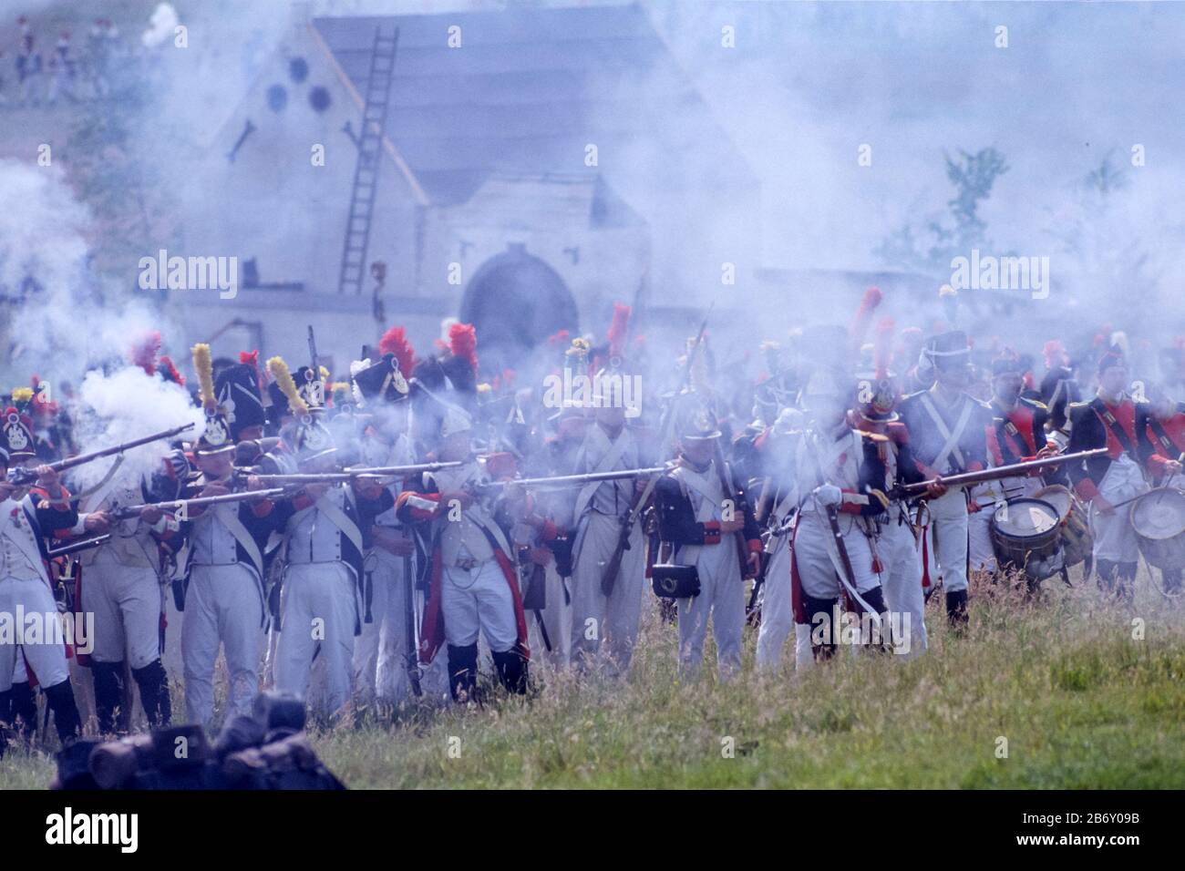 The Battle of Waterloo 175th anniversary re-enactment on June 19th 1990 Stock Photo - Alamy