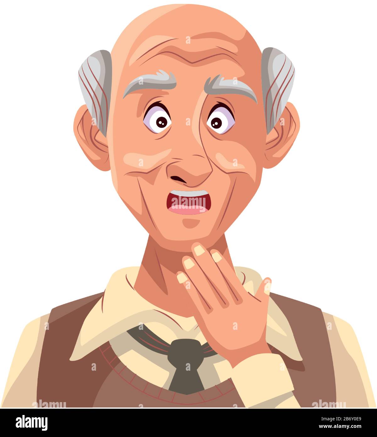 old grandfather character isolated icon Stock Vector Image & Art - Alamy