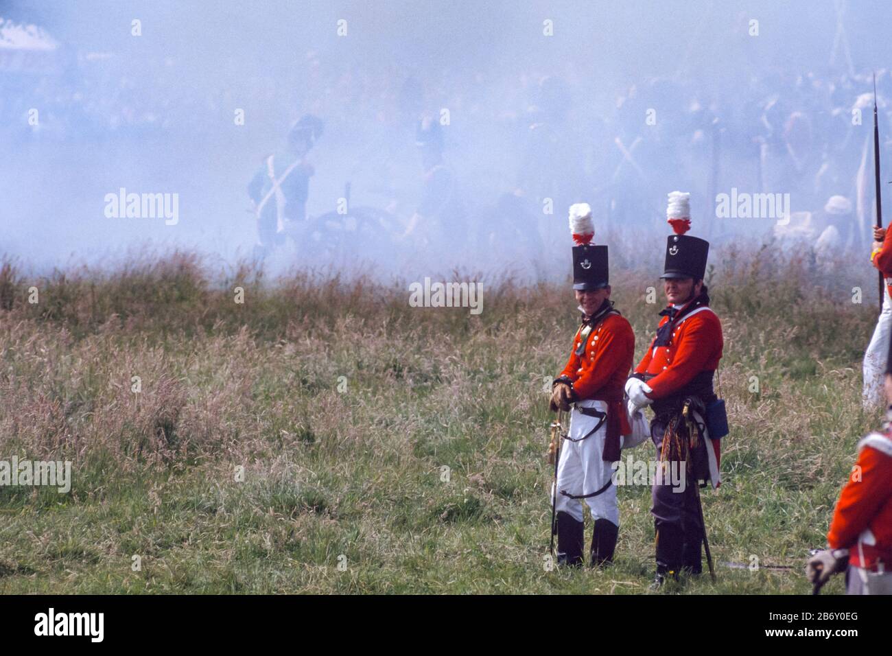 The Battle of Waterloo 175th anniversary re-enactment on June 19th 1990 Stock Photo - Alamy