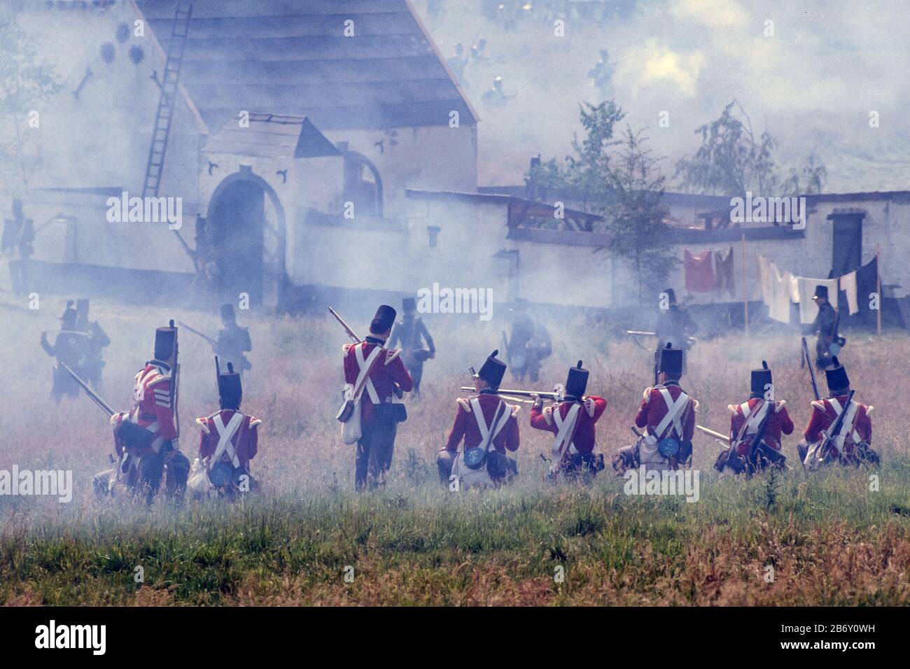 The Battle of Waterloo 175th anniversary re-enactment on June 19th 1990 Stock Photo - Alamy