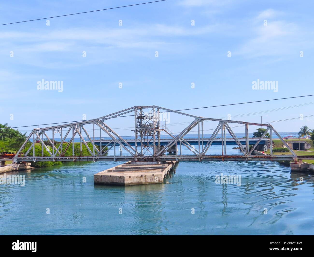 Wooden bridge over swimming pool hi-res stock photography and images ...