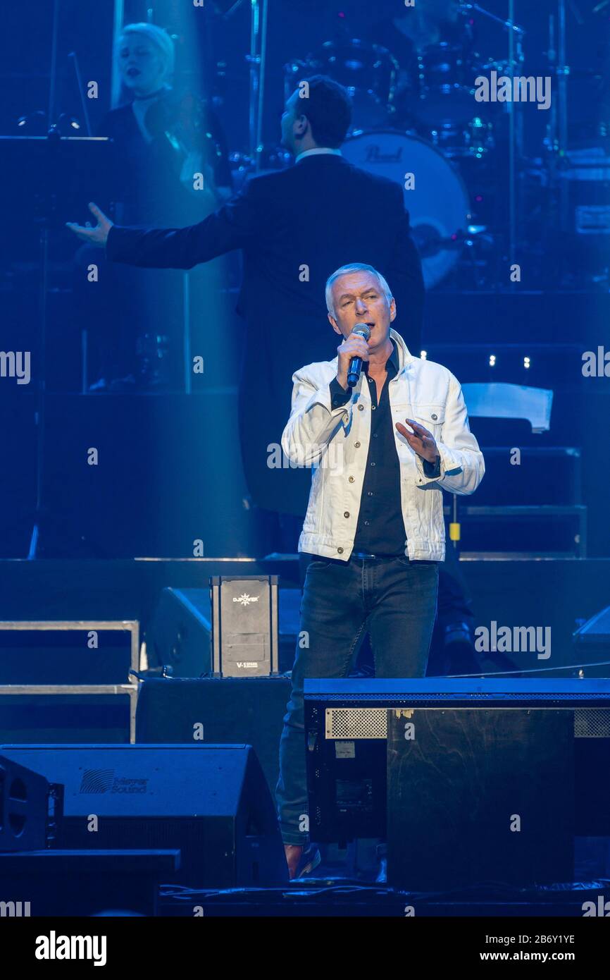 10.03.2020, Danny Bowes from the hard rock band Thunder live on stage ...