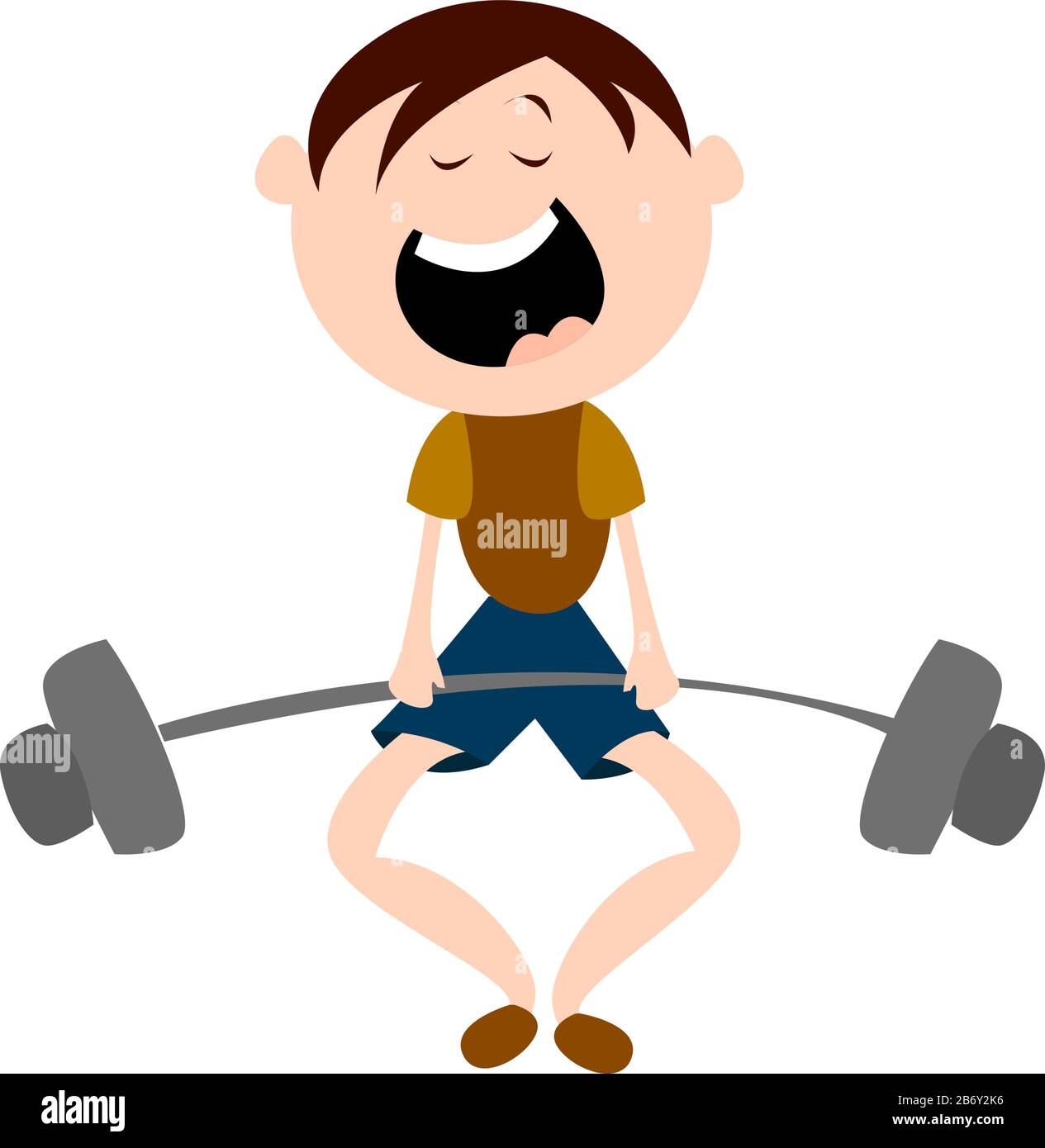 Man exercise on lifting weight Stock Vector Images - Alamy