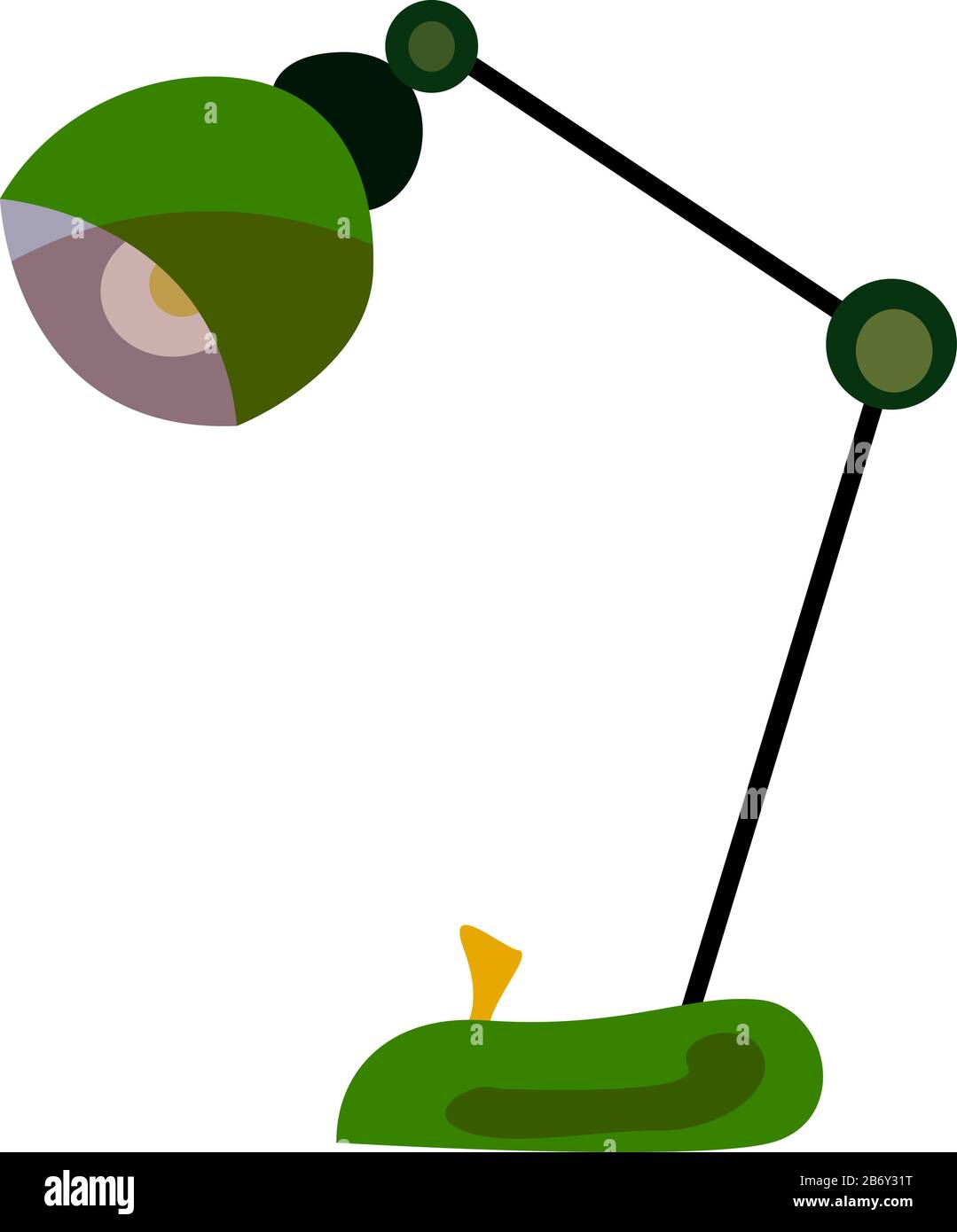 Table lamp, illustration, vector on white background Stock Vector Image ...