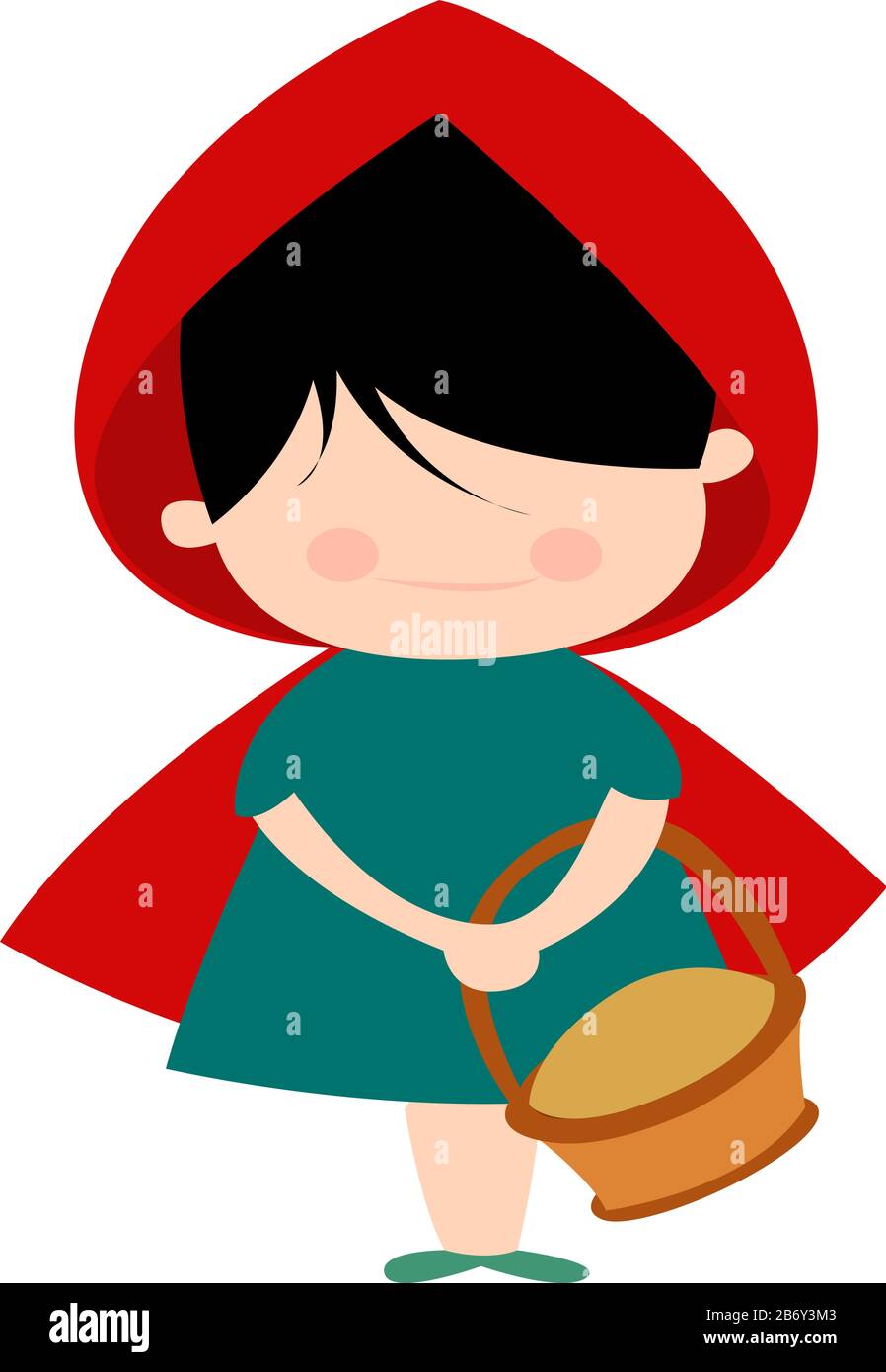 Red riding hood illustration hi-res stock photography and images - Alamy