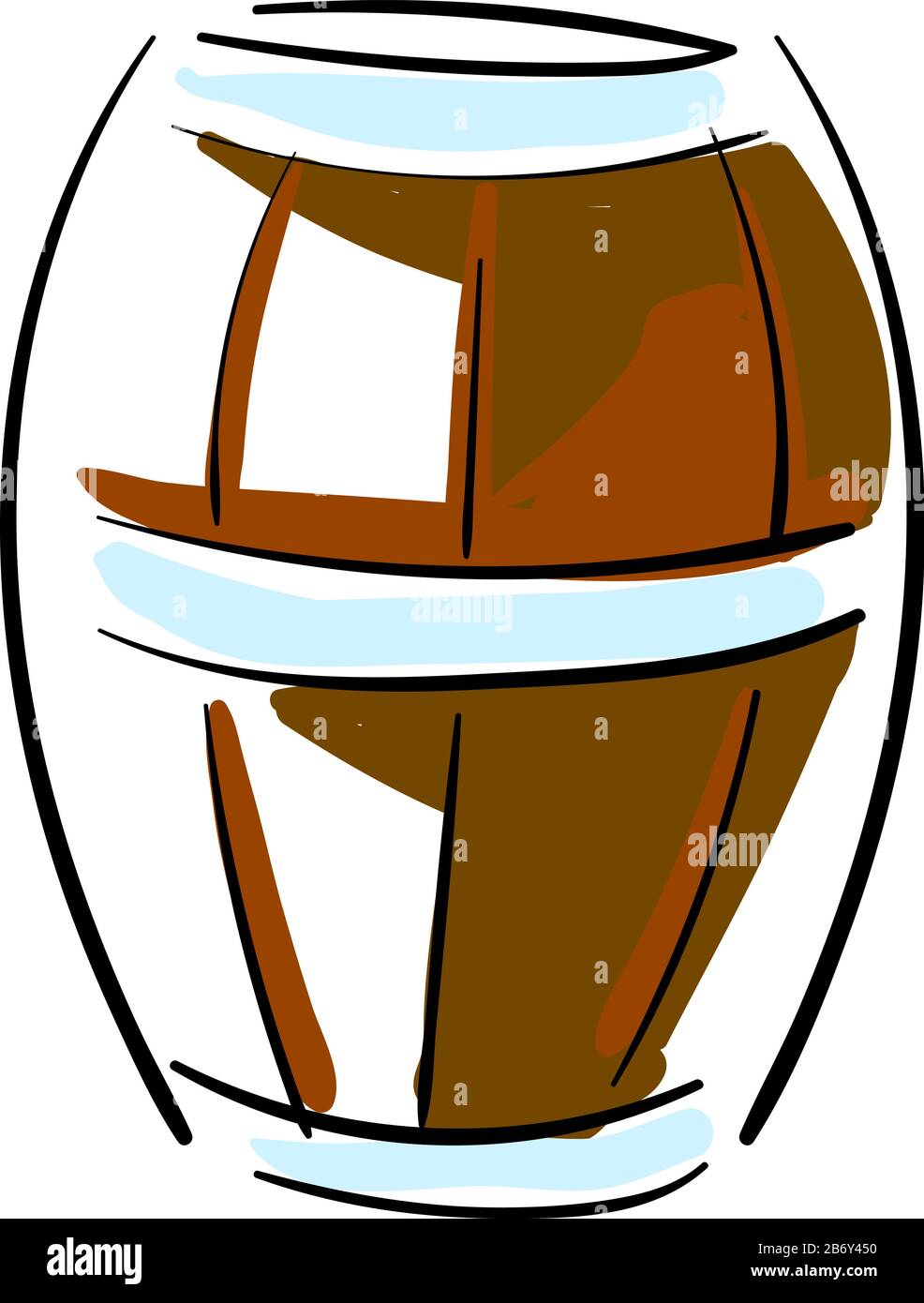 Wooden vine barrel on Stock Vector Images - Alamy