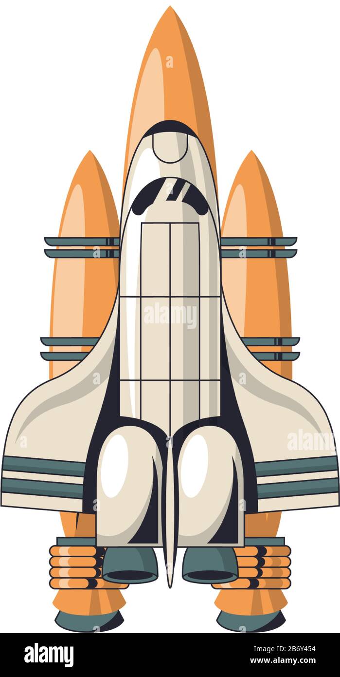 space ship flying isolated icon Stock Vector Image & Art - Alamy