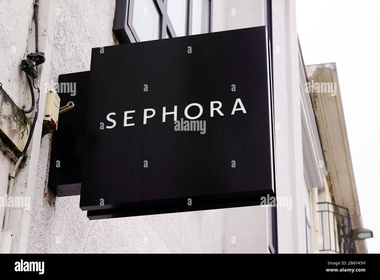 Bordeaux , Aquitaine / France - 02 21 2020 : Sephora sign black text ...