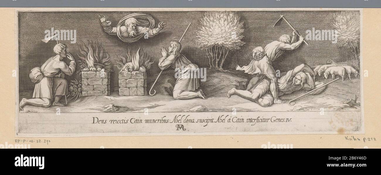 Left the sacrifices of Cain and Abel. Cain brings an offering of his ...