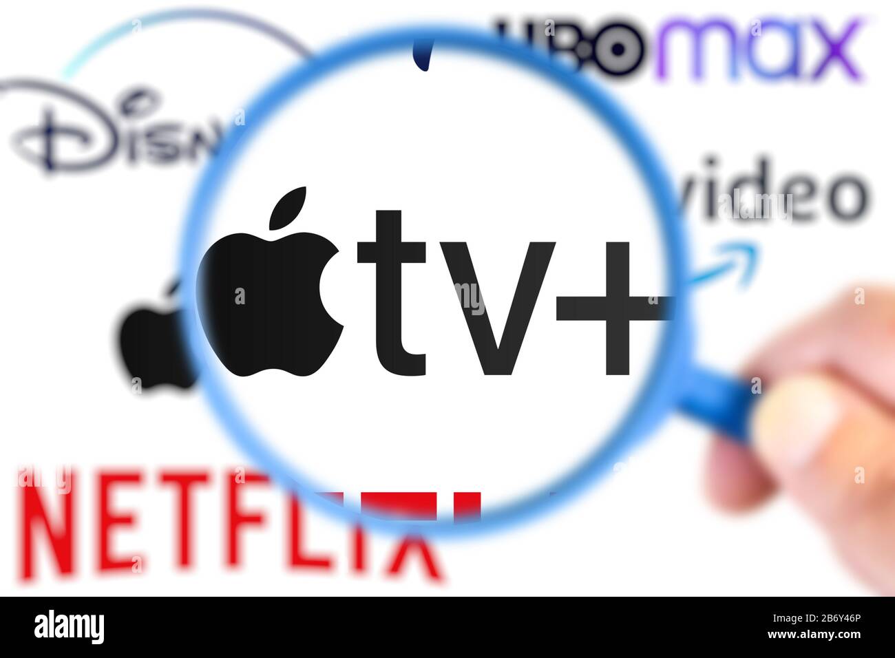 Disney plus netflix logo hi-res stock photography and images - Alamy
