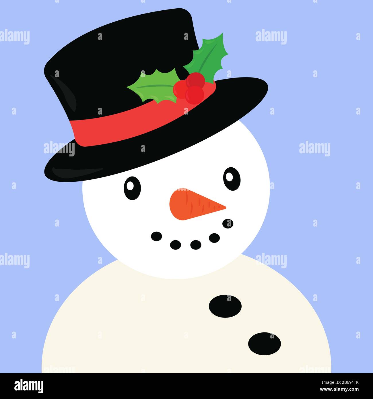 Black Snowman Hat