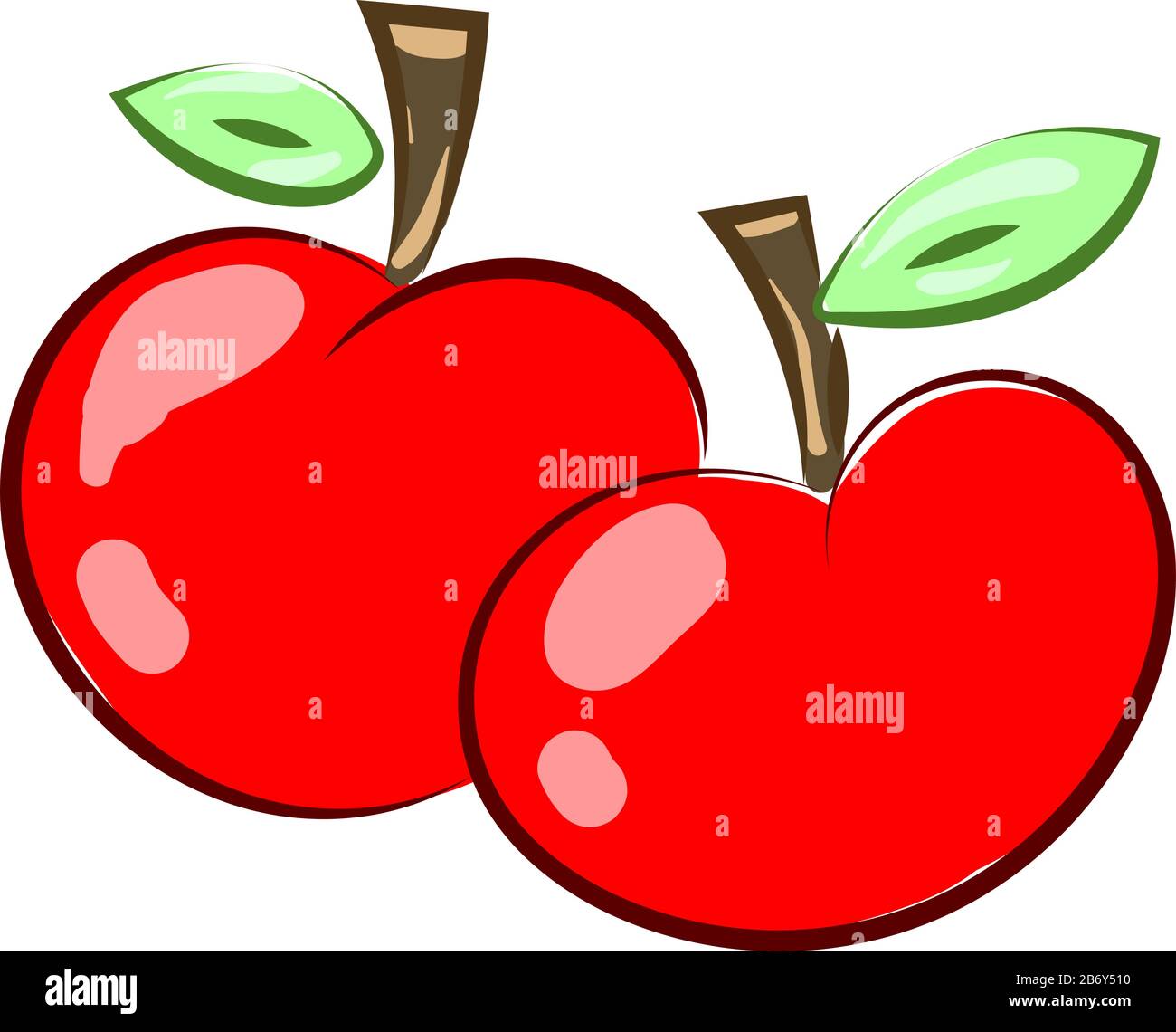 Red and green apples Stock Vector Images - Alamy