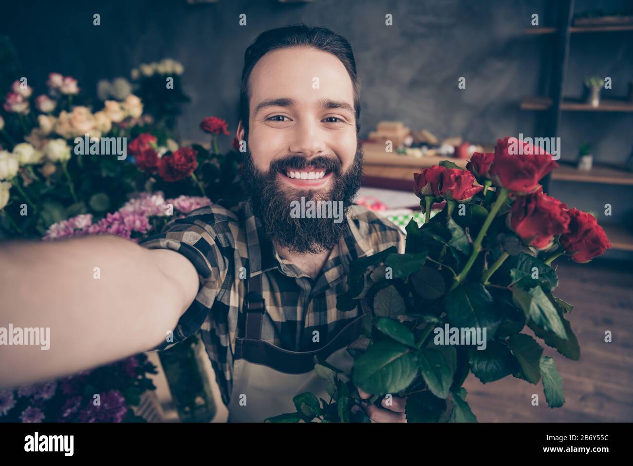 Beautiful red bearded office worker hi-res stock photography and images ...