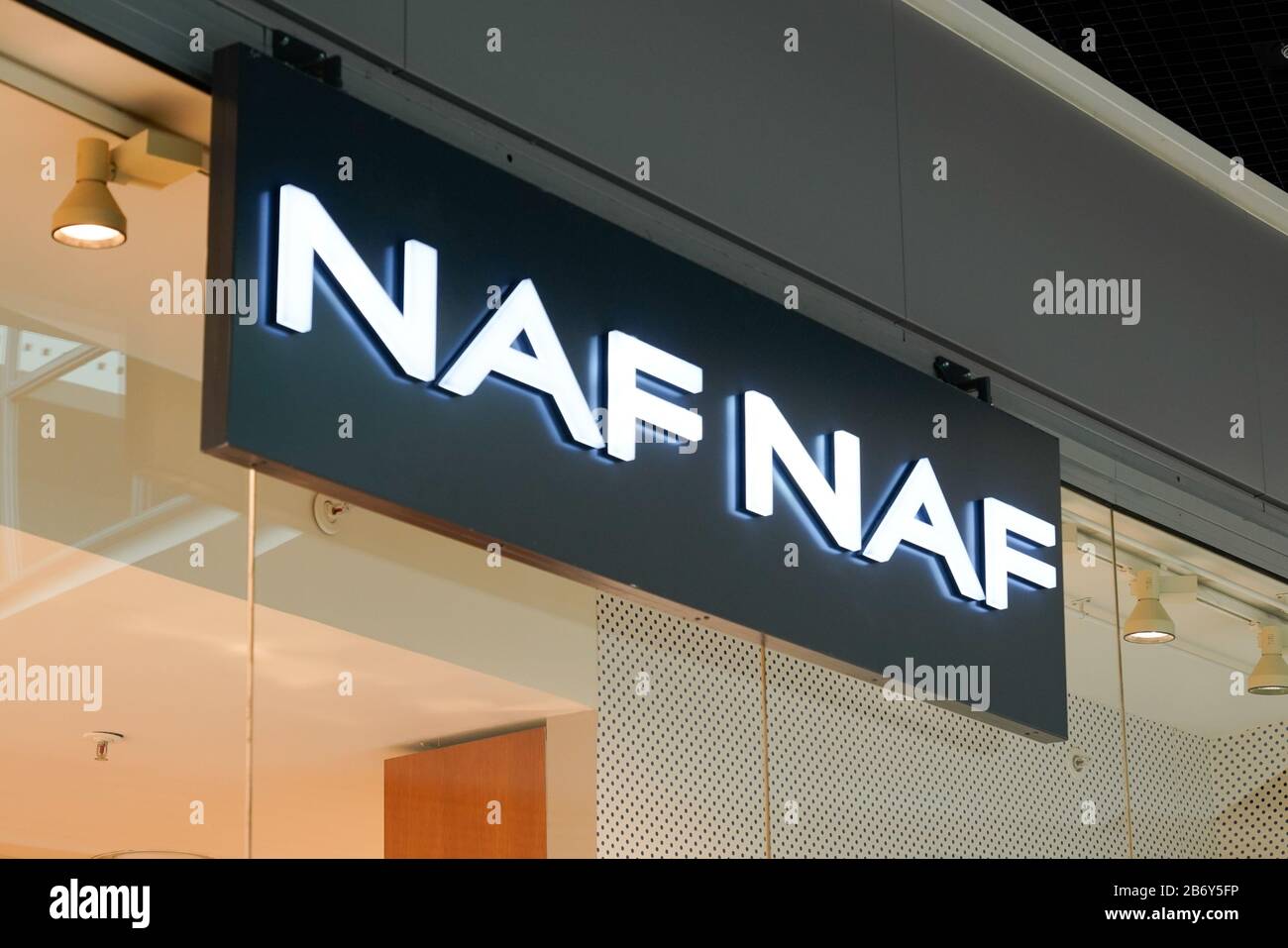 Bordeaux , Aquitaine / France - 10 17 2019 : Naf naf sign store is a ...