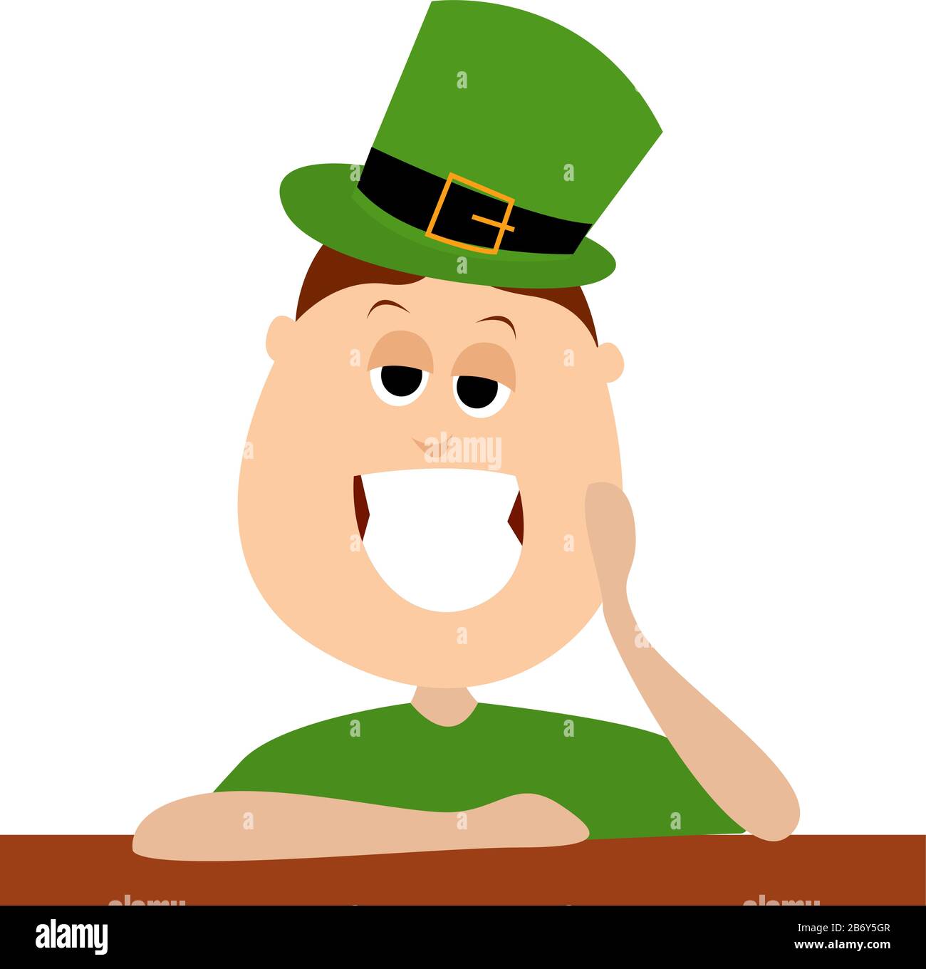 Green shamrock hat on Cut Out Stock Images & Pictures - Alamy