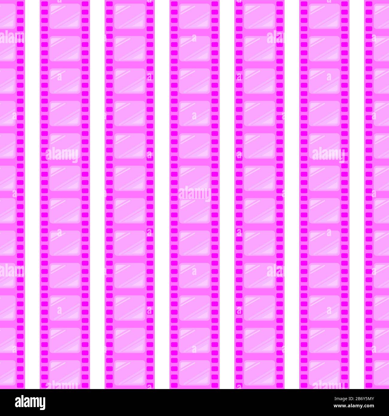 Movie film pattern, illustration, vector on white background Stock ...