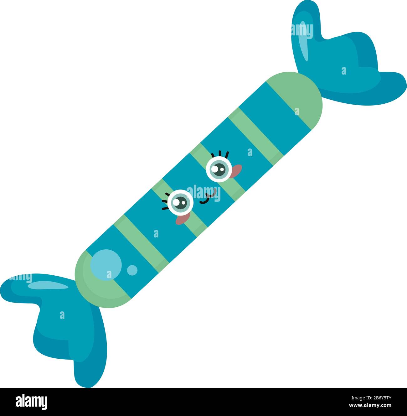 Blue candy, illustration, vector on white background Stock Vector Image ...