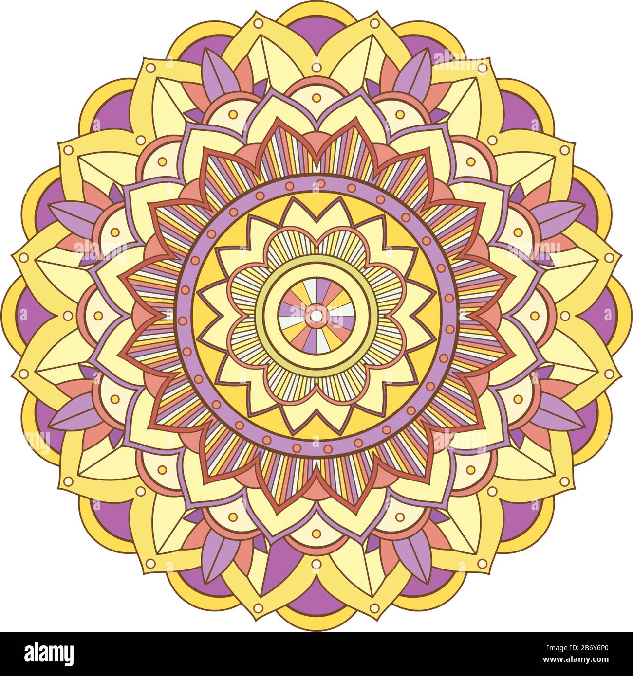 Mandala patterns on isolated background illustration Stock Vector Image ...