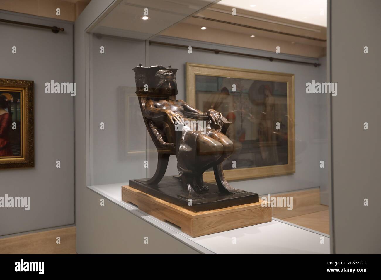 The bronze statue 'The Spirit of Contemplation' by artist Albert Toft ...