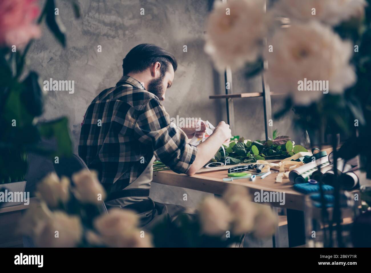 Profile side view photo of focused serious youth millennial hold hand ...