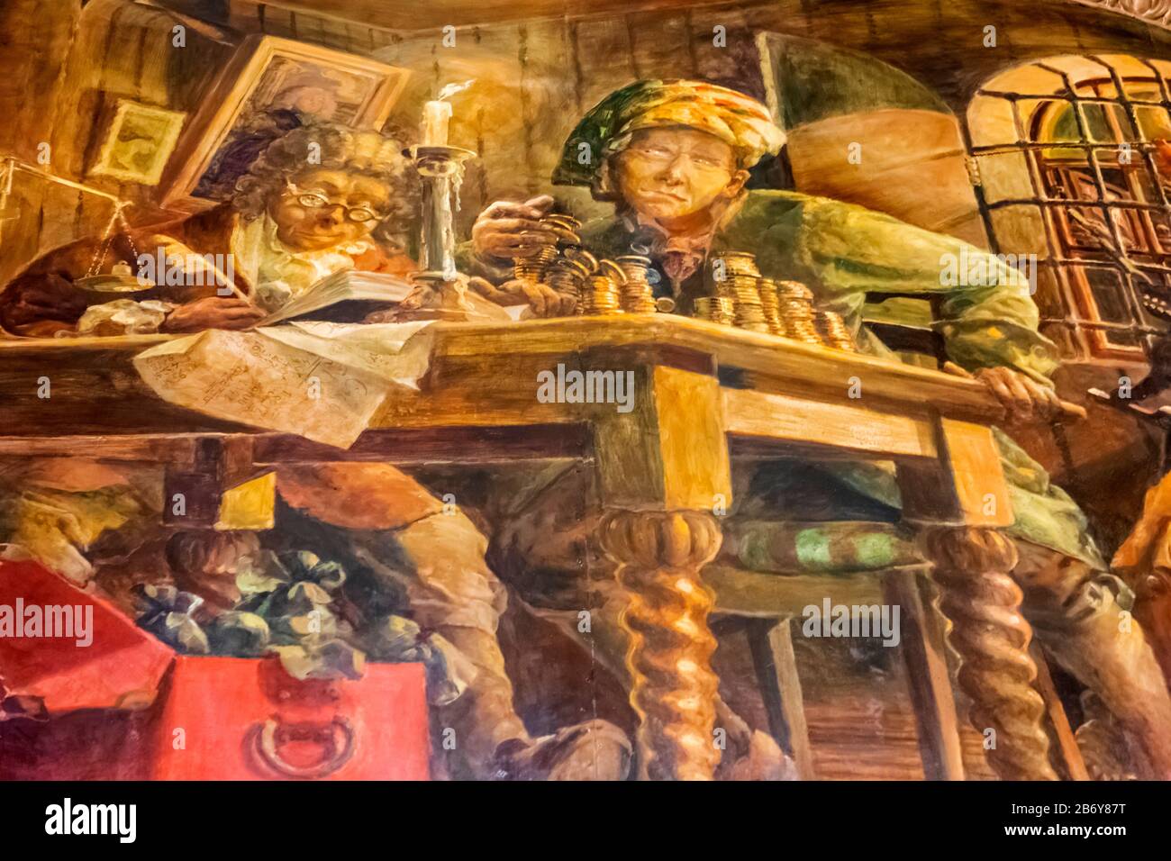 England, London, The City of London, The Counting House Pub, Wall ...