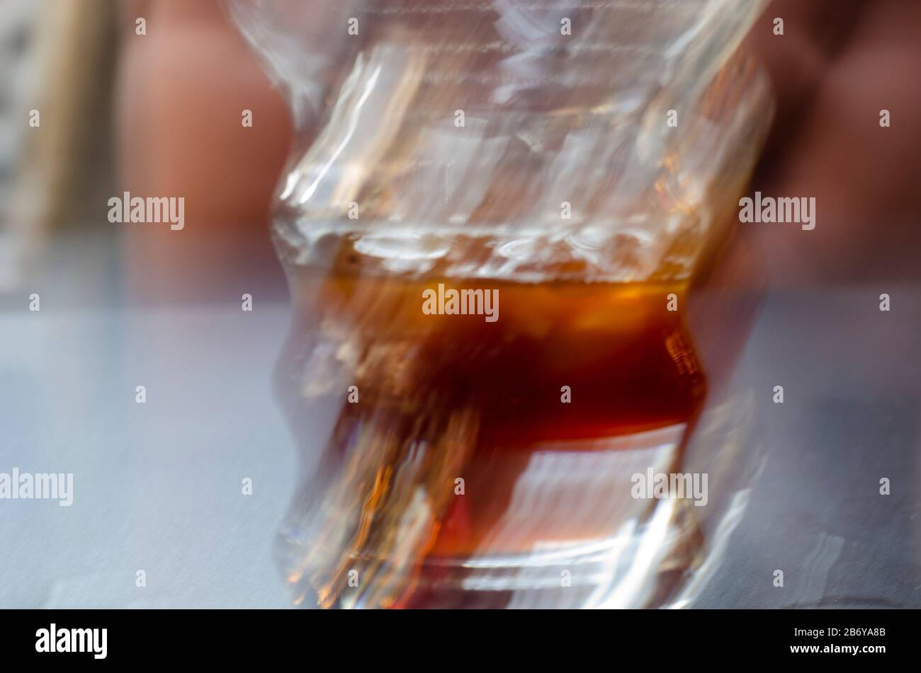 Drinking Alcohol Make Your See Blurry Stock Photo - Alamy