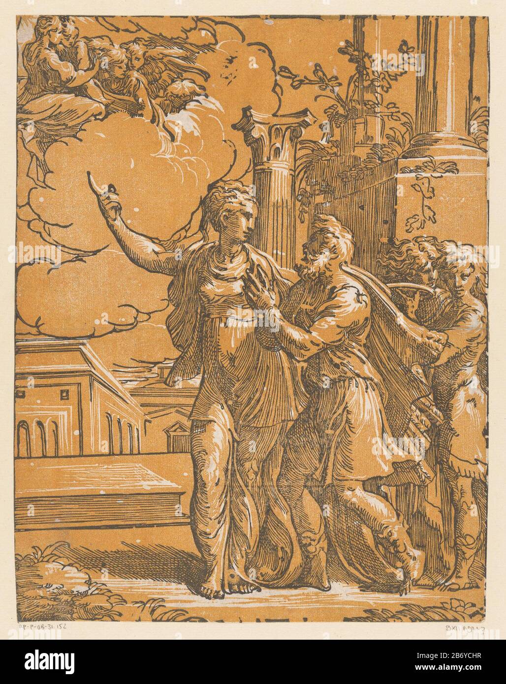 Keizer Augustus en de Tiburtijnse Sibille The Tiburtine Sibyl shows ...