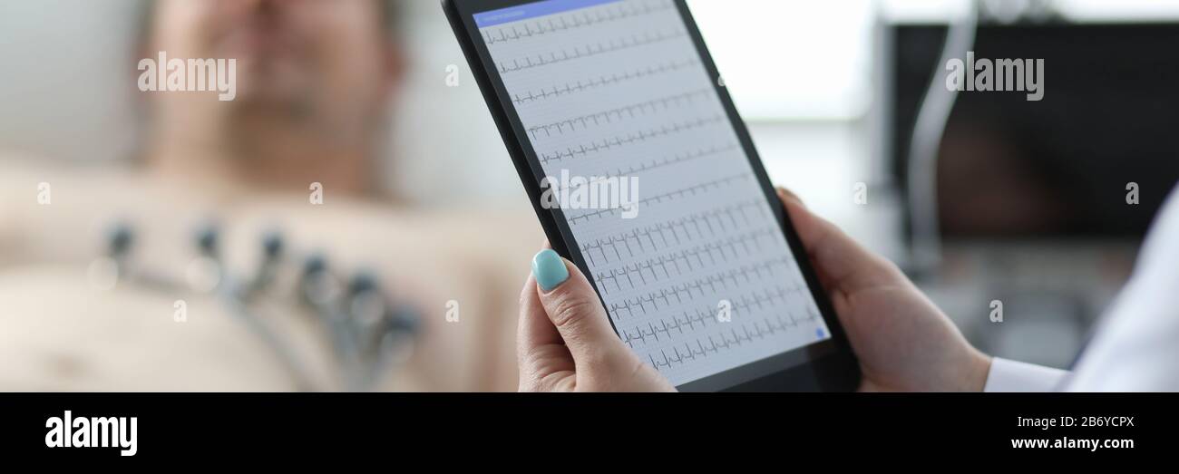 Modern high-tech doctor tablet Stock Photo - Alamy