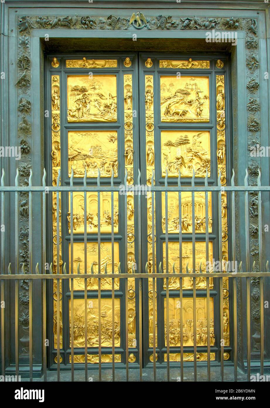 FLORENCE ITALY DETAIL OF BAPTISTRY EAST DOOR THE GOLDEN GATES OF ...