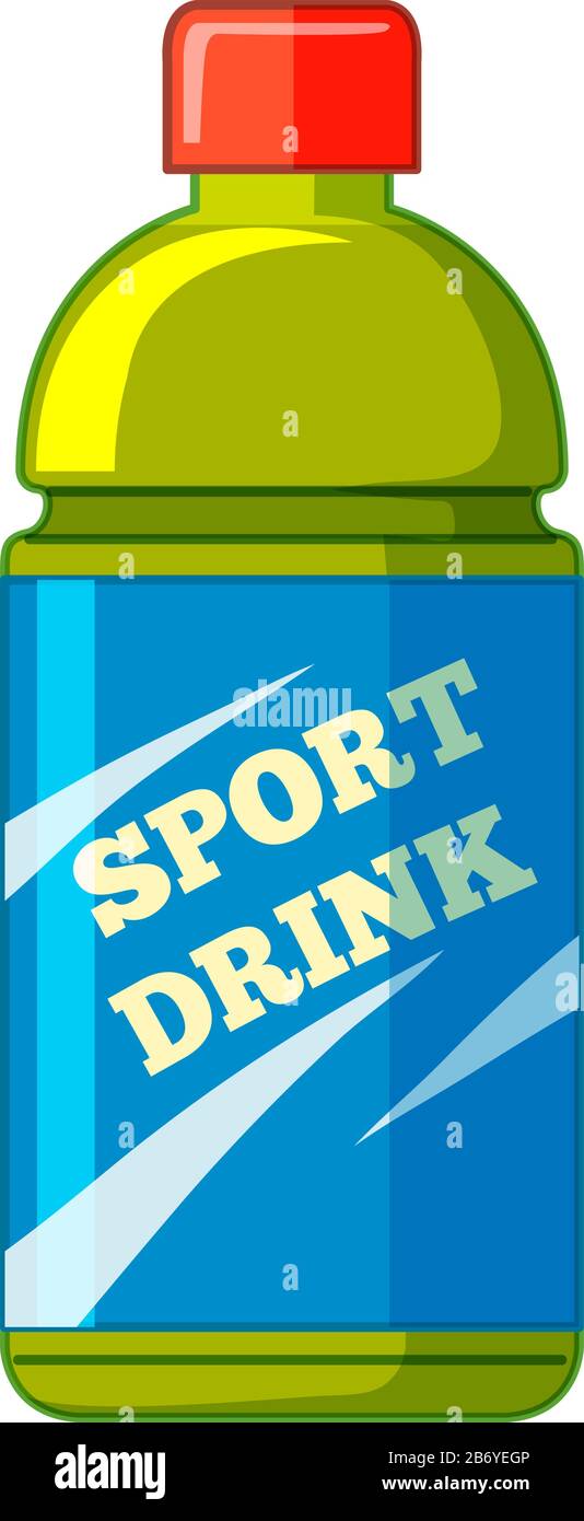 Bottle of sport drink on isolated background illustration Stock Vector ...