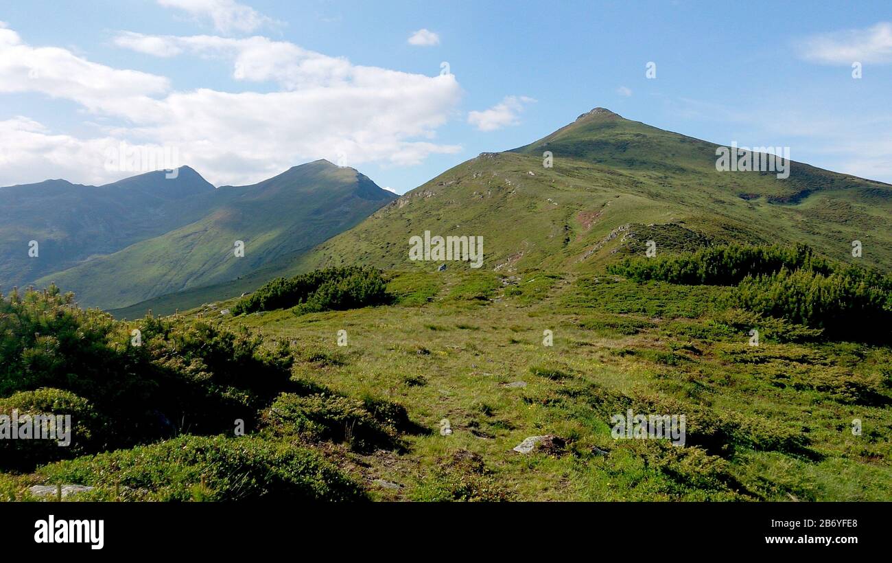 Mountain peaks pyramid like Stock Photo - Alamy