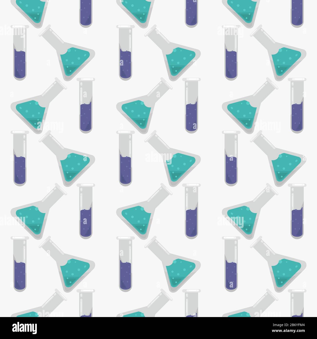 Chemistry pattern, illustration, vector on white background Stock ...