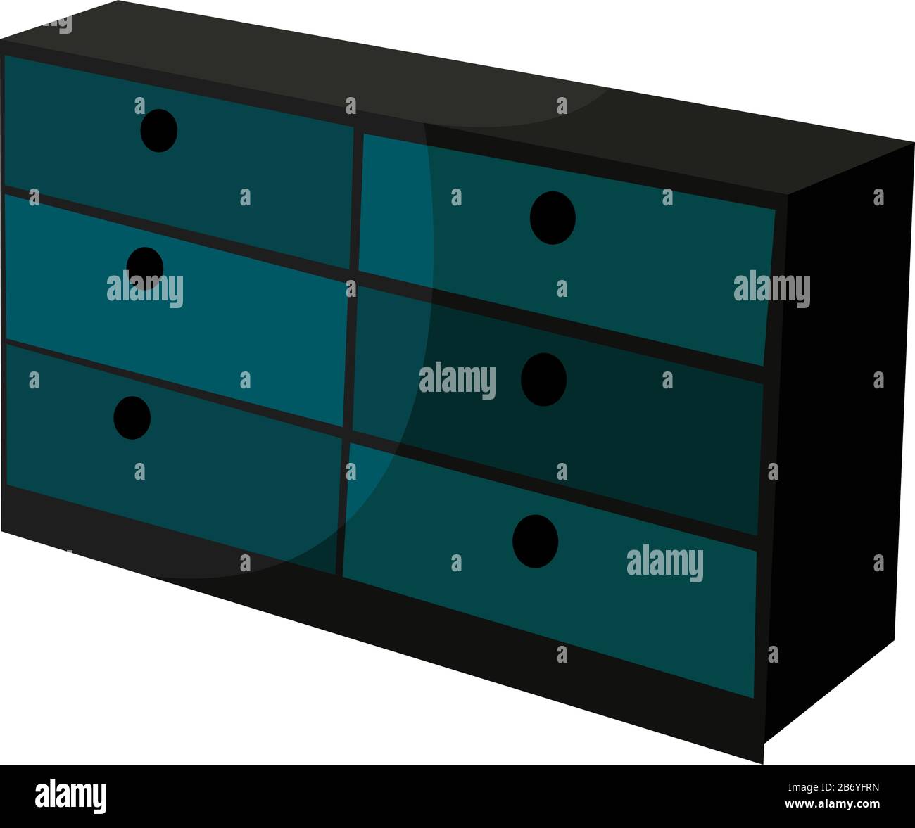 Vintage wooden chest drawers Stock Vector Images - Alamy