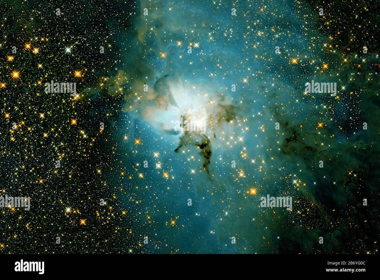 Beautiful space, colored, with stars and nebulae. Elements of this ...