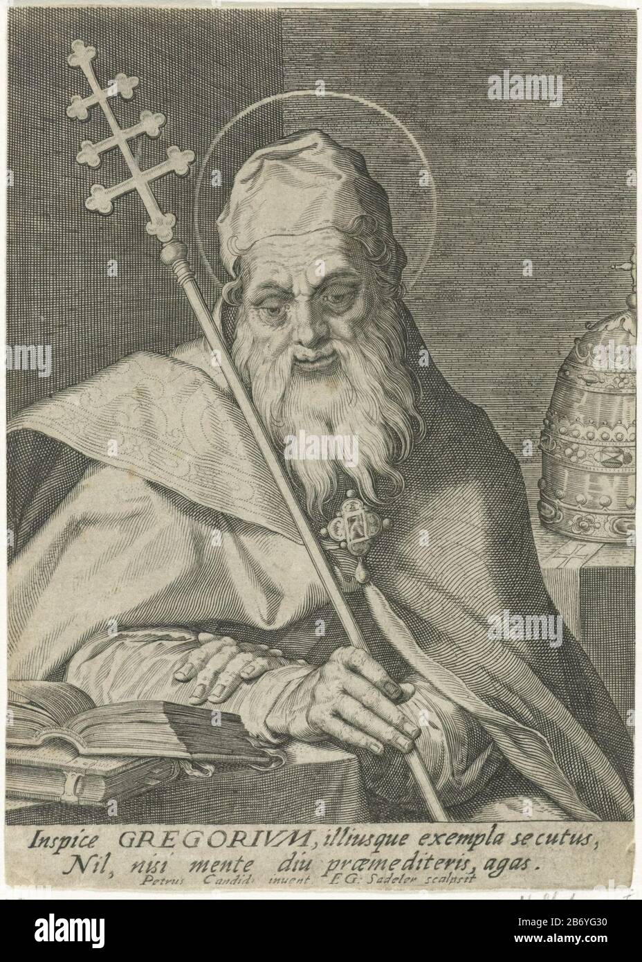 Pope Gregory The Great With Dove