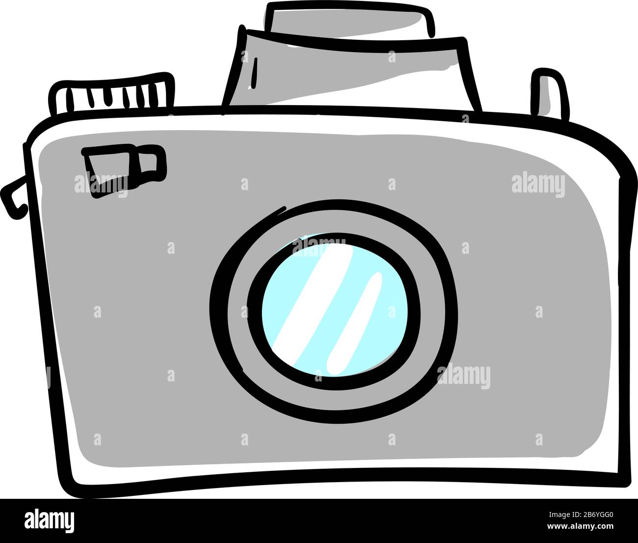 Hand on camera lens Stock Vector Images - Alamy