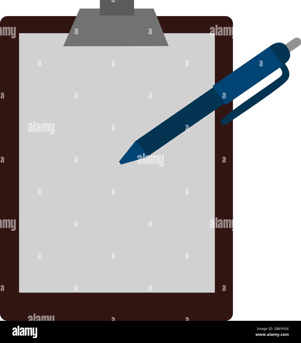 Blank document, illustration, vector on white background Stock Vector ...