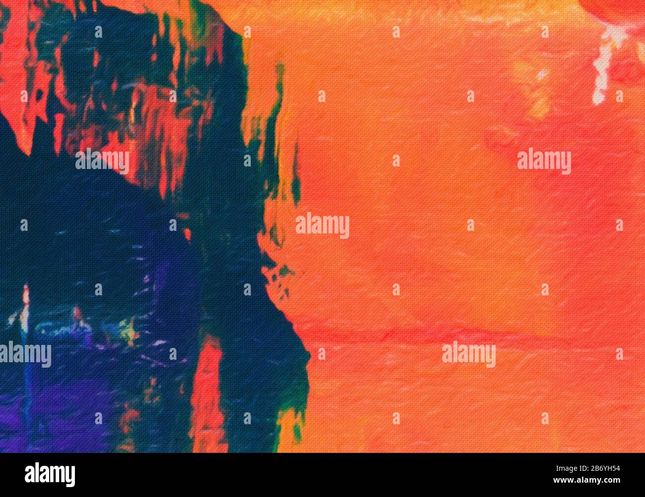 Multicolor brush strokes in oil structure. Grunge fine art mixed media ...