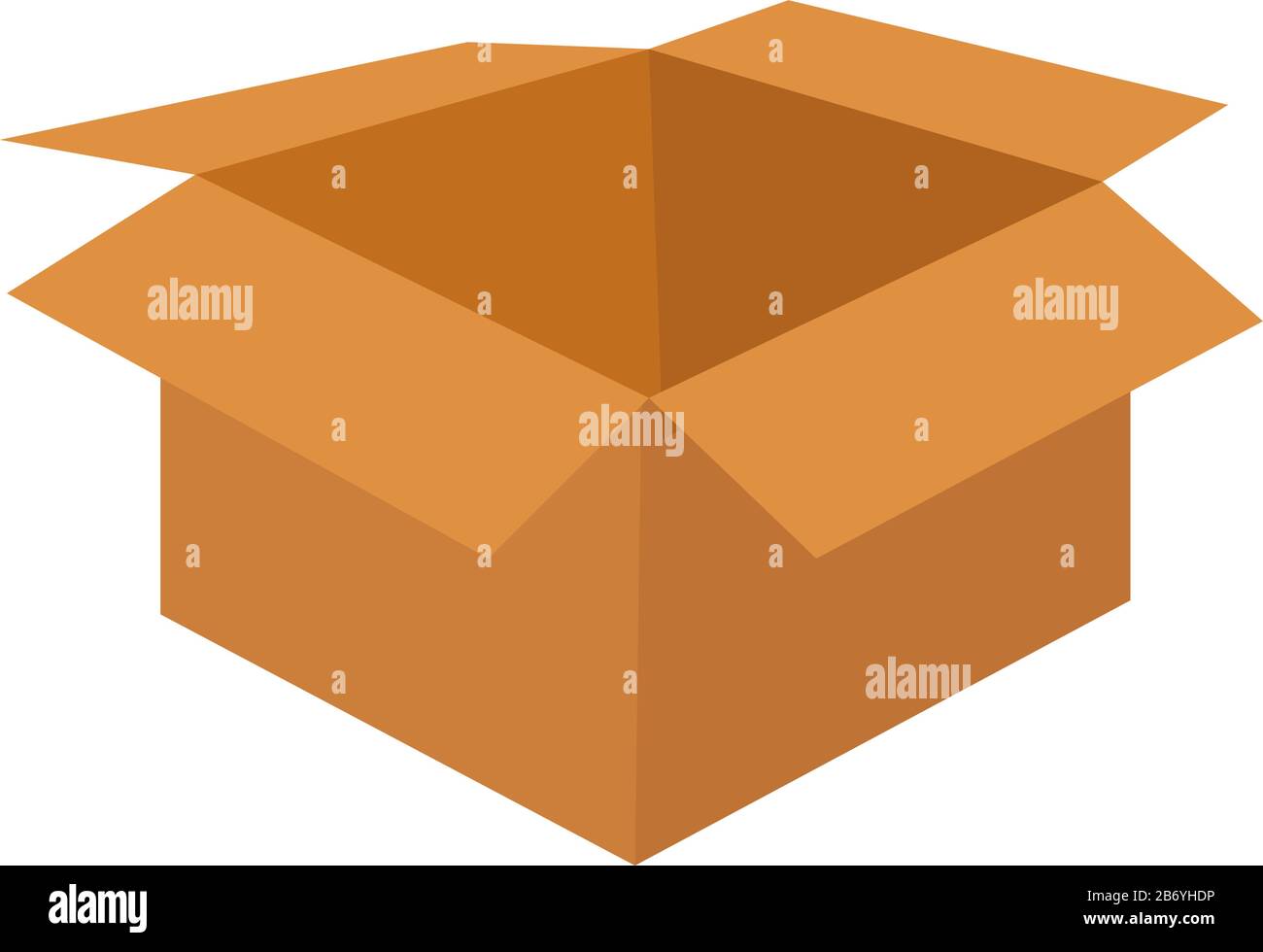 Empty box, illustration, vector on white background Stock Vector Image ...