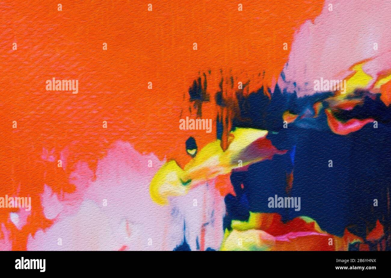 Multicolor brush strokes in oil structure. Grunge fine art mixed media ...