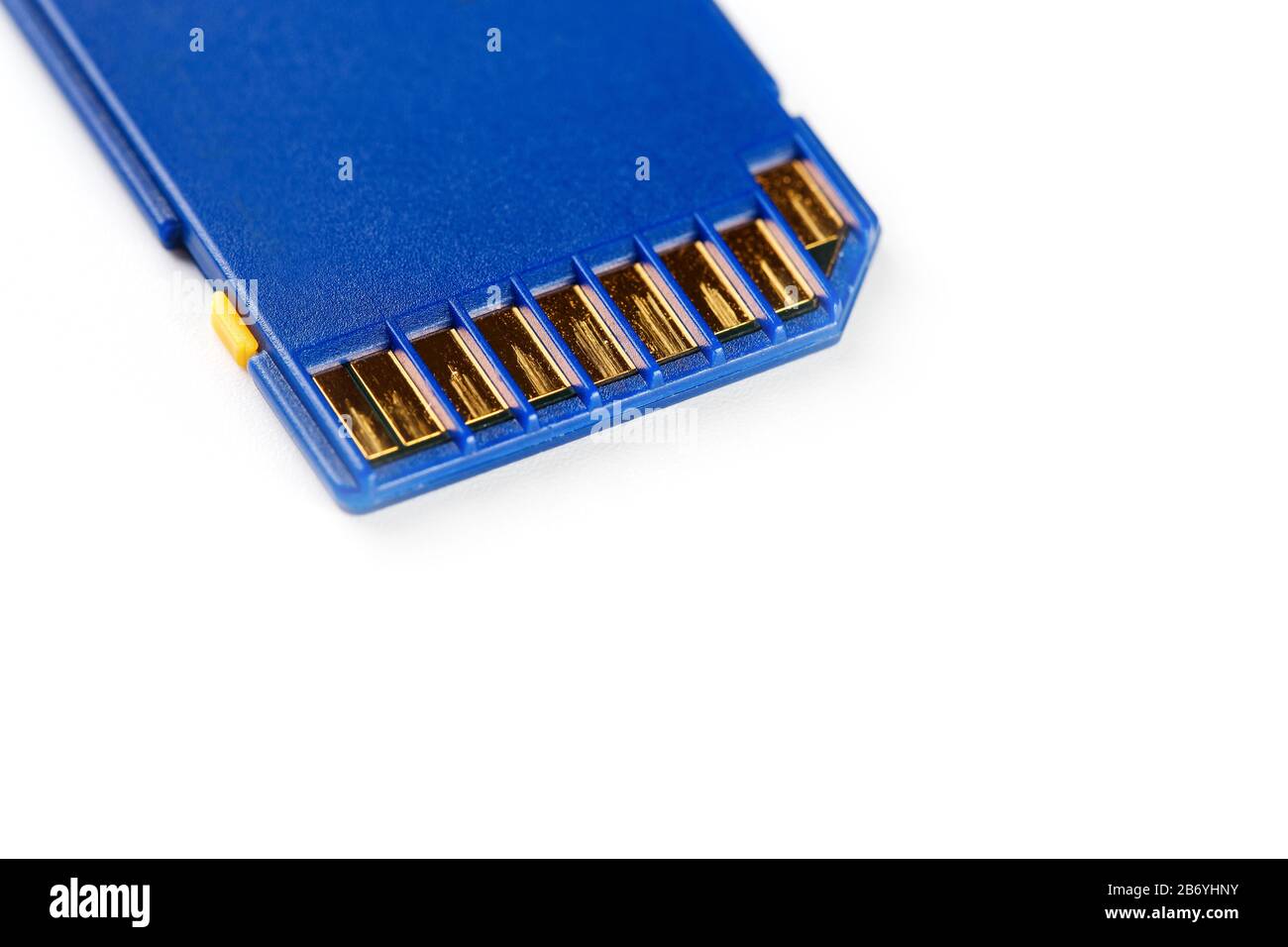 Blue SD Memory Card Isolated on White. Backup concept Stock Photo - Alamy