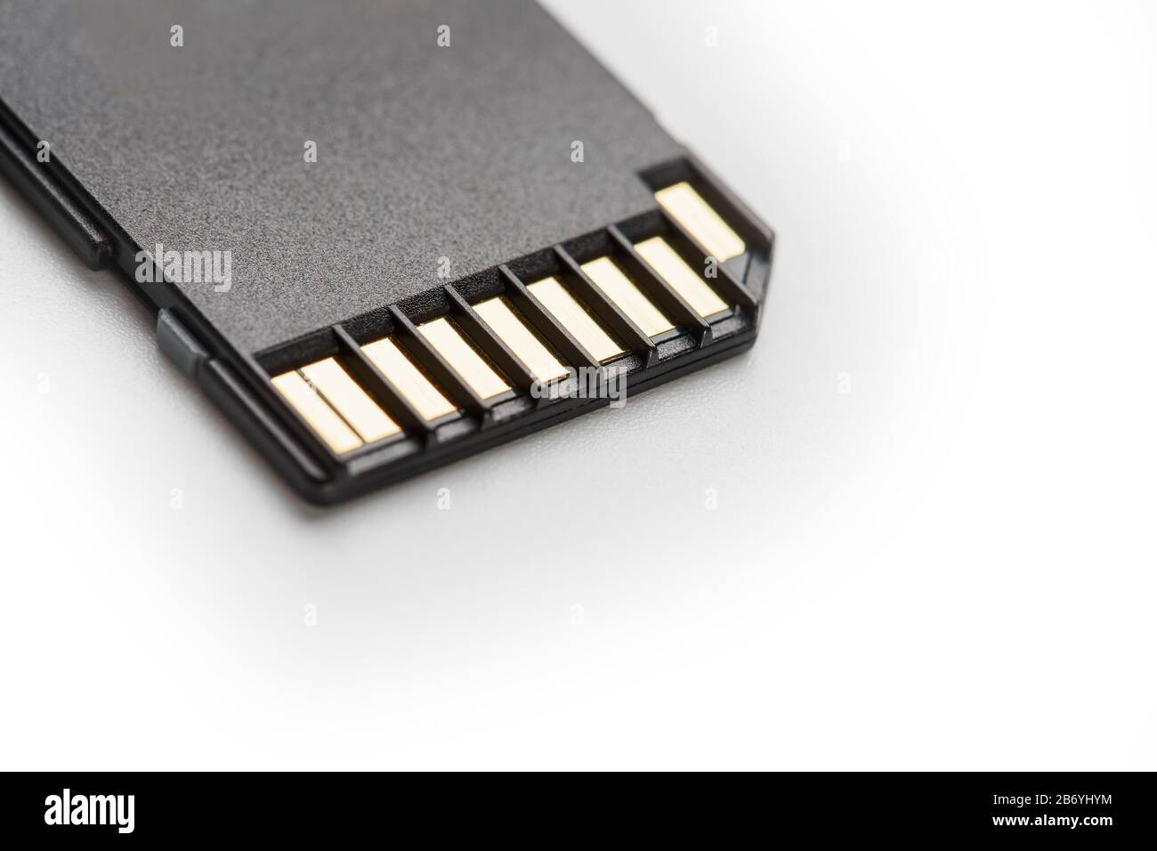 Black SD memory card on a white background, isolate Stock Photo - Alamy